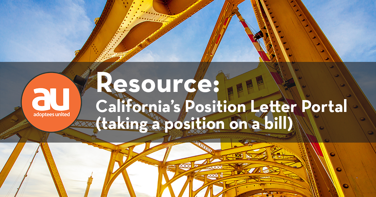 California Position Letter Portal: SB1274 Edition